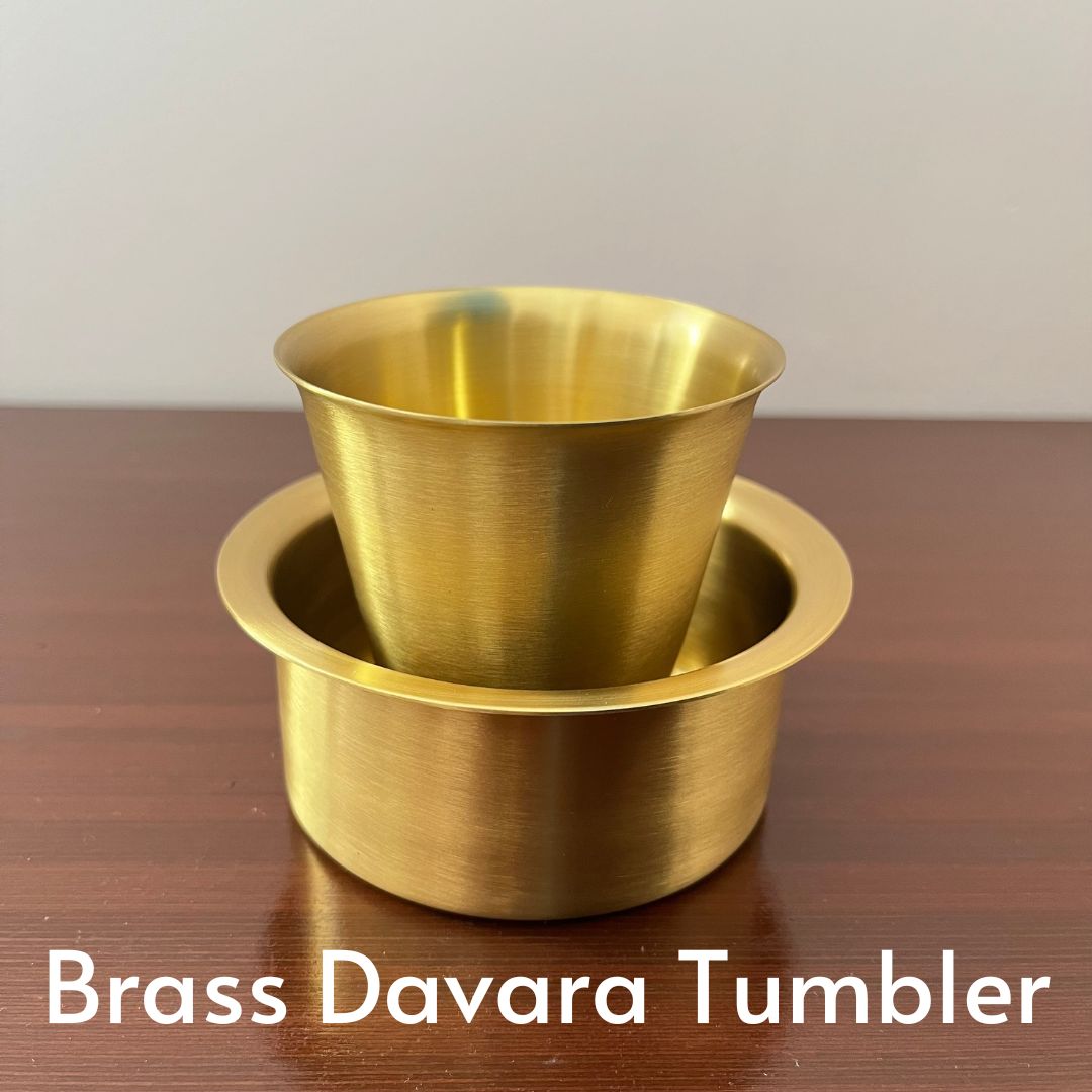 Brass Davara Tumbler – Kumaradhara Coffee